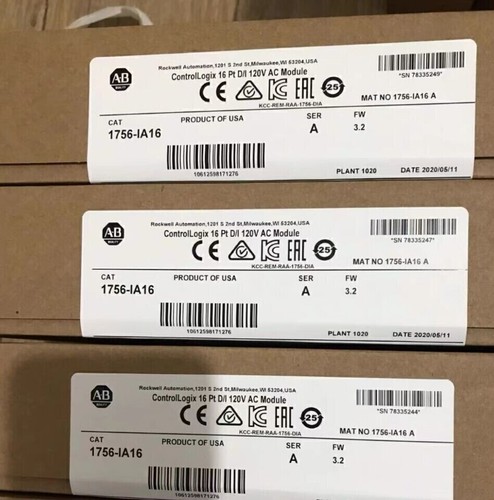 ControlLogix 16Pt AC Input Module Allen-Bradley 1756-IA16 AB 1756IA16 ...