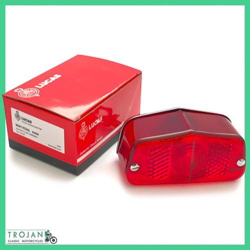 GENUINE LUCAS TAIL LIGHT ASSEMBLY, TRIUMPH, NORTON, BSA, 564, 53454, 99 ...