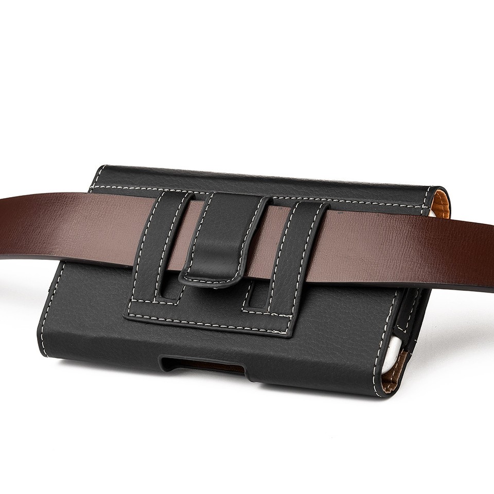 AT&T Radiant Core U304AA - Black Horizontal Leather Pouch Belt Clip ...