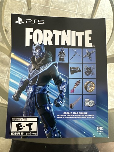 PS5 Exclusive Fortnite Cobalt Star Code + 1000 V Bucks UNUSED Will Send ...