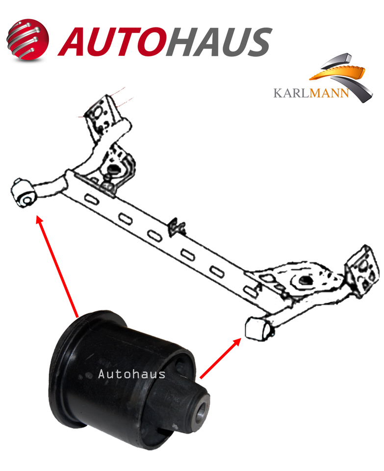 FITS NISSAN NOTE 2006-2014 E11 REAR AXLE CROSSMEMBER TRAILING BUSHES ...