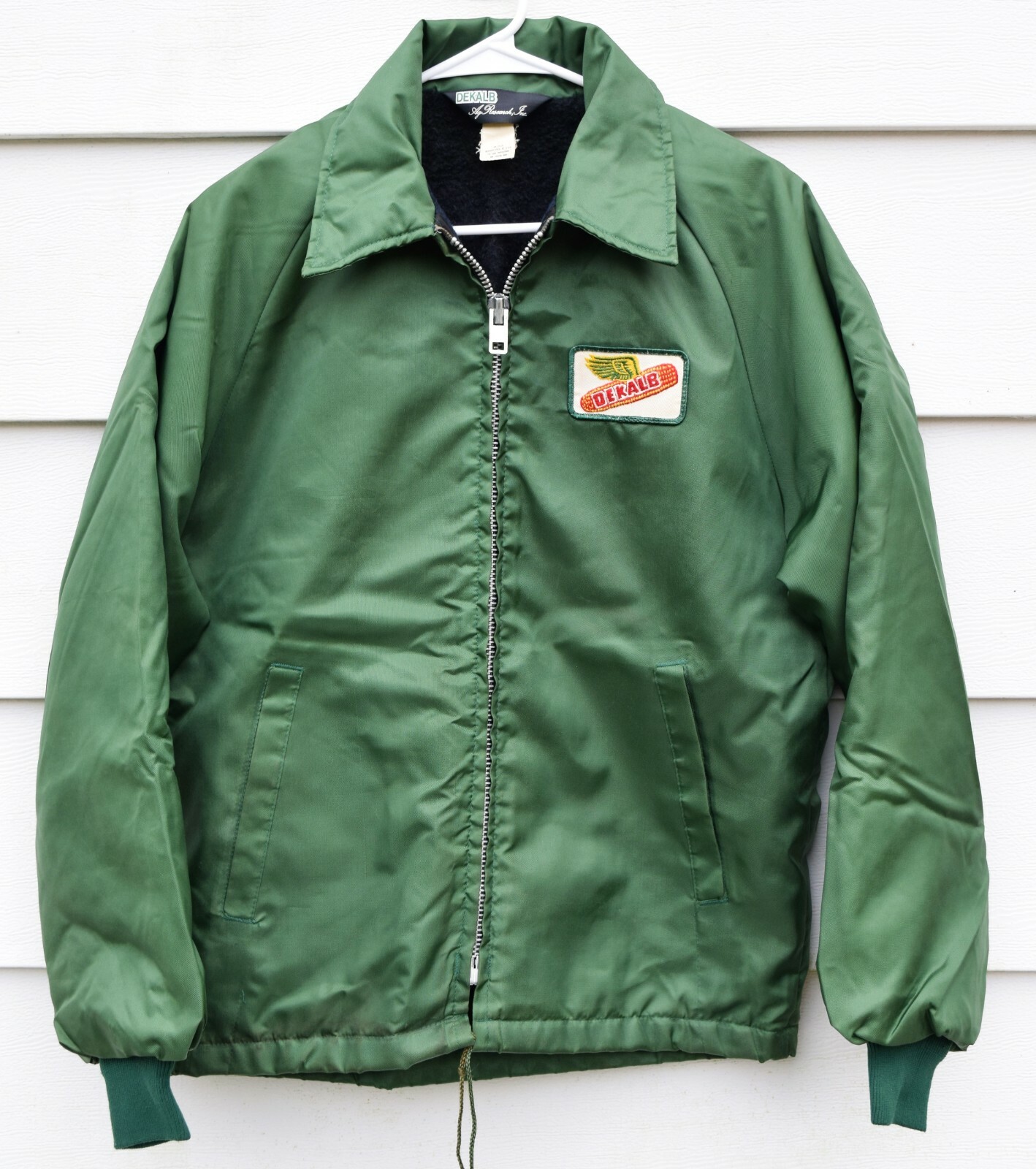 Vintage Dekalb Ag Research Inc Jacket Ideal Zipper Corn Seed Barn Feed ...