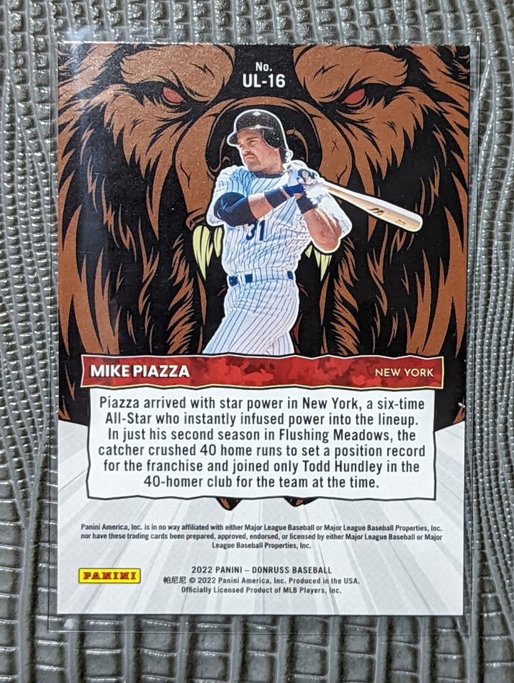 2022 Donruss Mike Piazza Silver Rapture Unleashed Insert, Card UL-16 | eBay