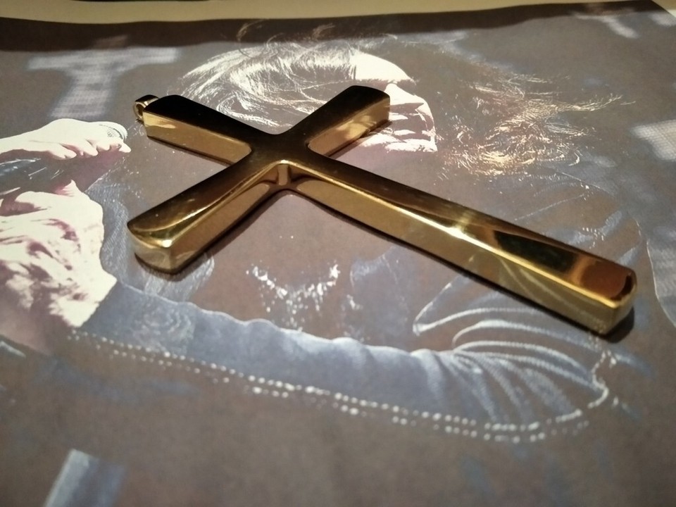 Ozzy Osbourne Cross replica made YELLOW GOLD 18 K-artisan product | eBay