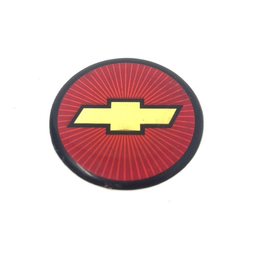 1pc Epoxy Chevrolet Emblem logo Sticker decal Red Gold wheel hub center ...