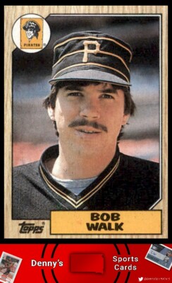 1987 Topps #628 Bob Walk Pittsburgh Pirates Baseball Card | eBay