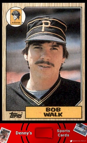 1987 Topps #628 Bob Walk Pittsburgh Pirates Baseball Card | eBay