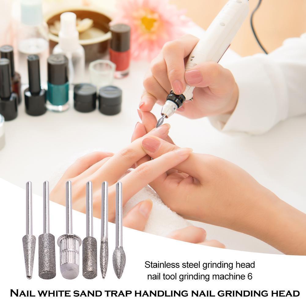 AU 6pcs Nail Drill Bits Grinder Kit Manicure Art Polish Rotary Burr ...