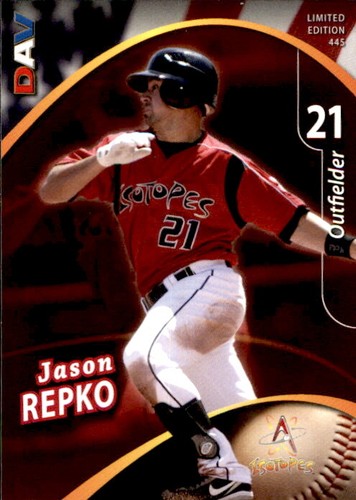 2009 Albuquerque Isotopes DAV #8 Jason Repko Richland Washington ...