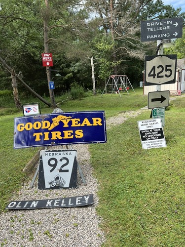 ORIGINAL ADVERTISING CAR AUTO TRUCK HIGHWAY SIGN NEBRASKA ROUTE 92 ...