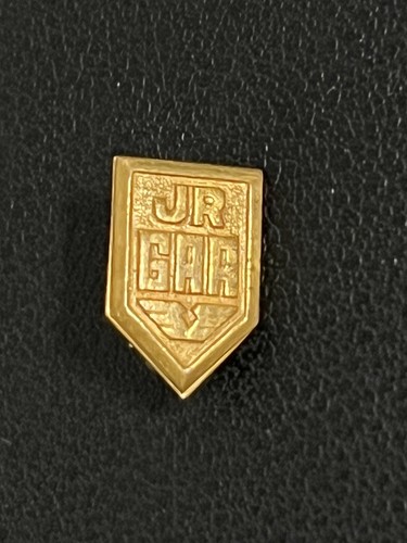 JR GAR Lapel Pin Pinback Gold Tone Wings Crest Junior Unknown | eBay