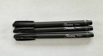 Sharpie 1976544 - Sharpie Pen Fine Stylo Point Black -3 count | eBay