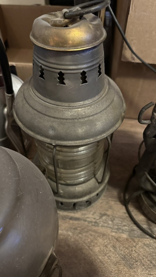 Large Lot 9 Antique Railroad Lanterns, Old Signal Railway Lamps, Unique ...