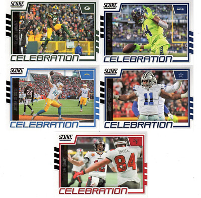 2022 Score Football Celebration Inserts Pick One or More from the List ...
