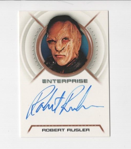 ROBERT RUSLER AUTOGRAPH 2004 STAR TREK ENTERPRISE RITTENHOUSE "ORGOTH ...