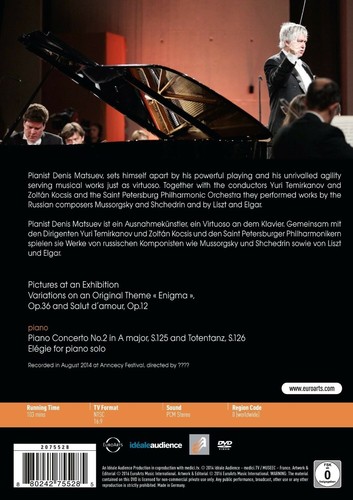 ANNECY CLASSICAL FESTIVAL 2015 DVD NEW+ MUSSORGSKY/ELGAR/LISZT ...