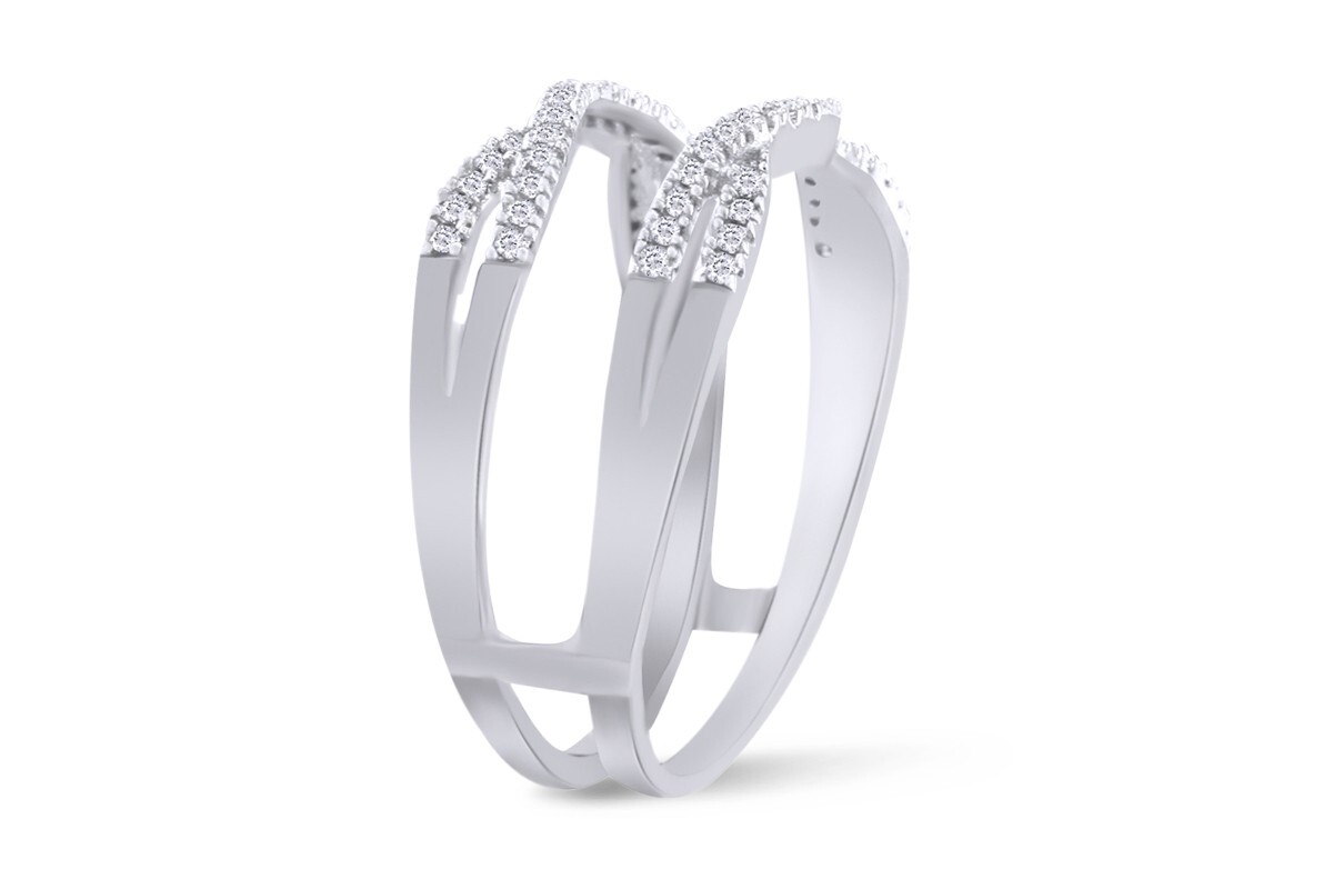 1/3ct Natural Diamond Split Shank Solitaire Enhancer Ring Wrap 10K ...