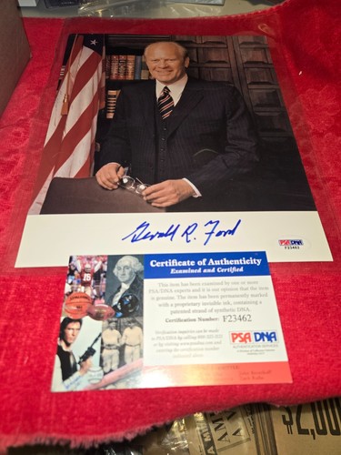 PRESIDENT GERALD FORD AUTOGRAPHED PHOTO PSA / DNA COA #F23462 | eBay