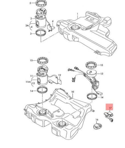 NEW VOLKSWAGEN PASSAT CC FUEL PUMP SENSOR 3C0906093A 08-19 ORIGINAL | eBay