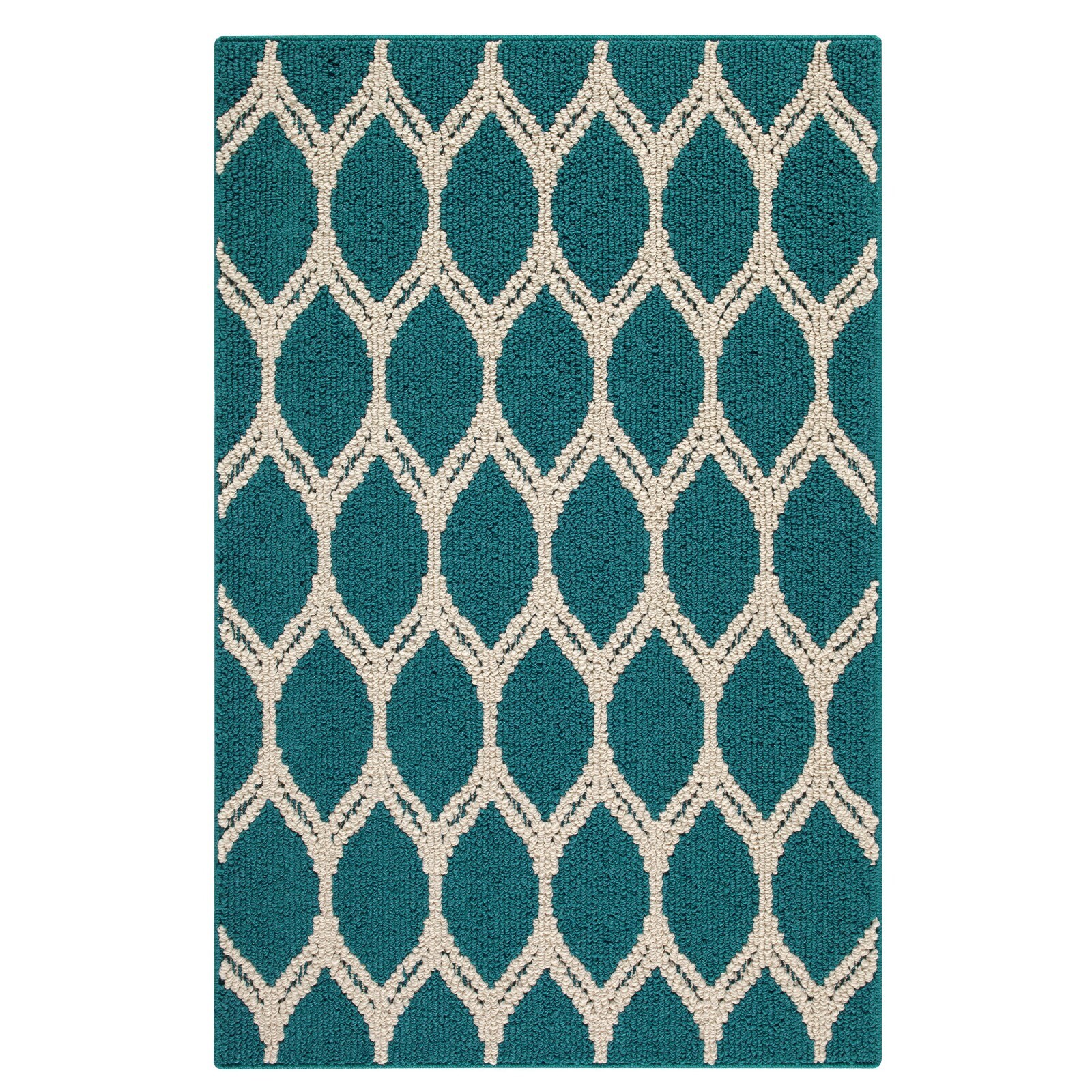 Mainstays Sheridan Ogee High Low Loop Textured 30" x 46" Accent Rug | eBay