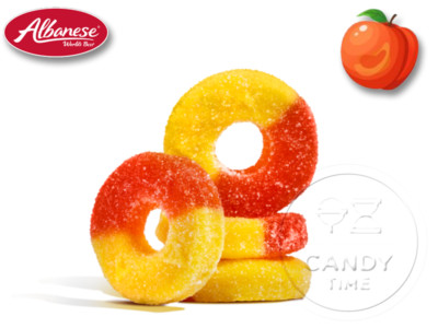 Albanese Gummi Peach Rings 2.26kg Bag | eBay