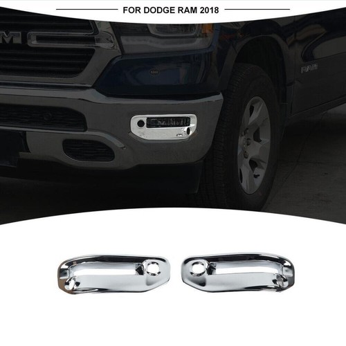 For 2019-2024 Dodge RAM 1500 ABS Chrome Front Fog Light Lamp Molding ...