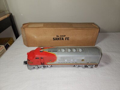 Vintage 1953-5 Lionel Santa Fe Diesel GM F-3 Locomotive 2353P & Box O ...