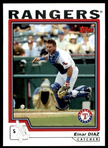 2004 TOPPS EINAR DIAZ TEXAS RANGERS #208 | eBay