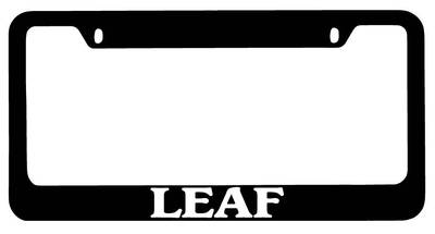 Black METAL License Plate Frame Leaf Auto Accessory | eBay