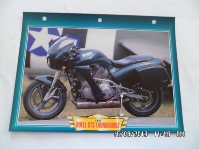CARTE FICHE MOTO 1997 BUELL ST3 THUNDERBOLT | eBay