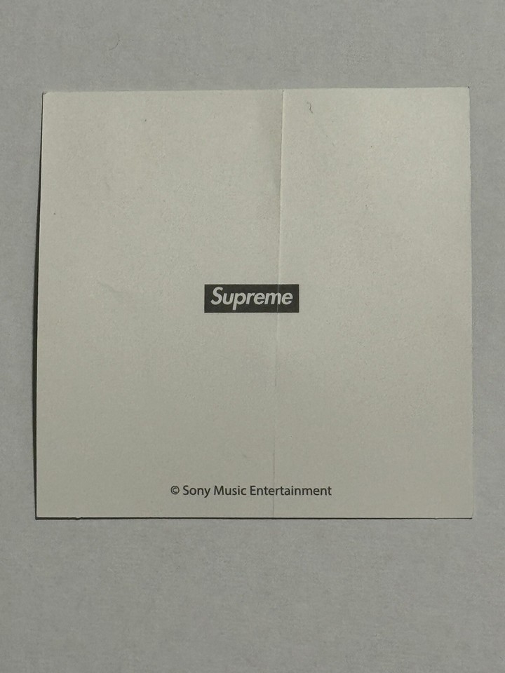 New Supreme New York Authentic Clientele Sony Music Sticker FW2020 ...
