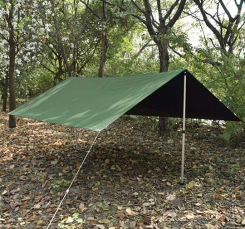 3m x 3m Camping Tent Tarp Hammock Rain Fly Cover Waterproof Shelter ...