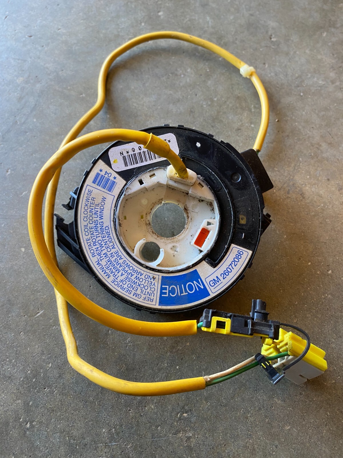 99-01+Chevy+Truck+Clock+Spring+Clockspring+26072086+Silverado+Tahoe ...