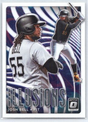 2020 Donruss Optic Josh Bell #OI-11 Optic Illusions Pittsburgh Pirates ...
