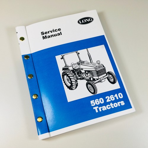 Long 560 2610 Tractor Service Repair Shop Manual Technical Shop Book ...