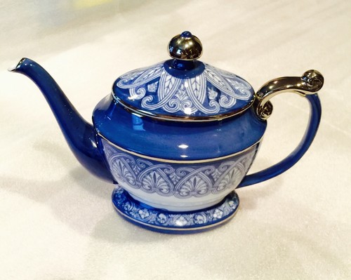 BOMBAY COMPANY 3 CUP TEA POT PLATINUM TRIM BMA14 | eBay
