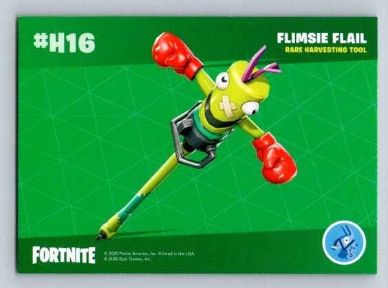 2020 Panini Fortnite Series II Epic Harvesting Tool Flatliner/Flimsie ...