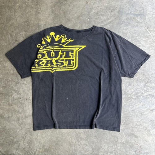 Vintage 2000s Outkast Rap Tee Black Yellow Andre 3000 Y2K Streetwear ...