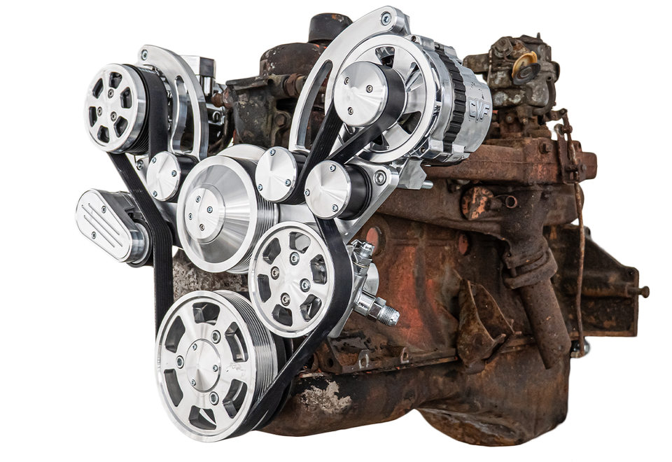 Chevy Straight Six All Inclusive Serpentine System 194-250 Slant 6 AC ...