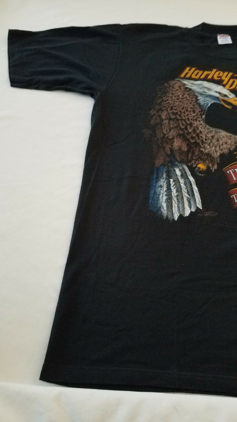 Vintage 1985 80s Harley Davidson Pocket black TShirt … - Gem