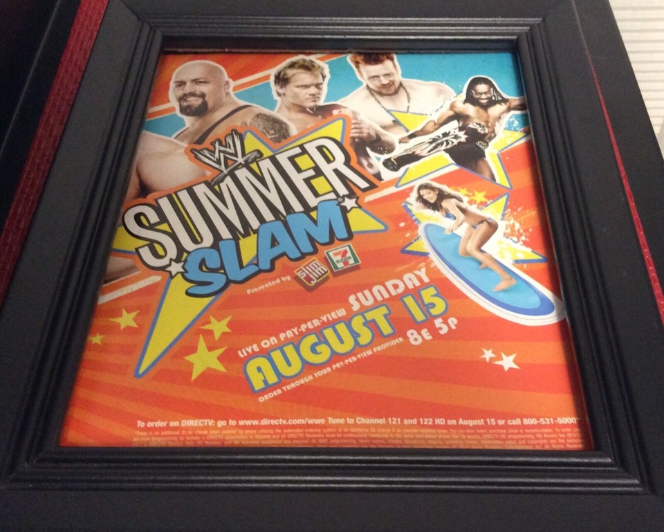 WWE Summer Print Ad Poster Art (Frame Not Included) | eBay