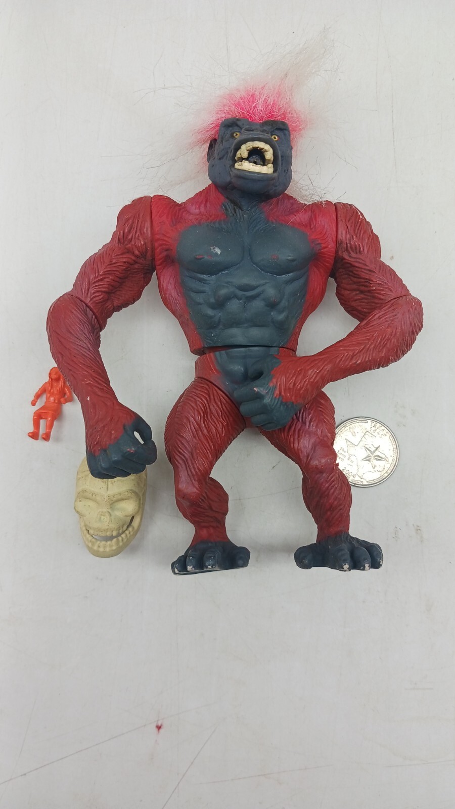 Vintage 1994 Playmates Atari Primal Rage Chaos Red Ape Monster Figure ...