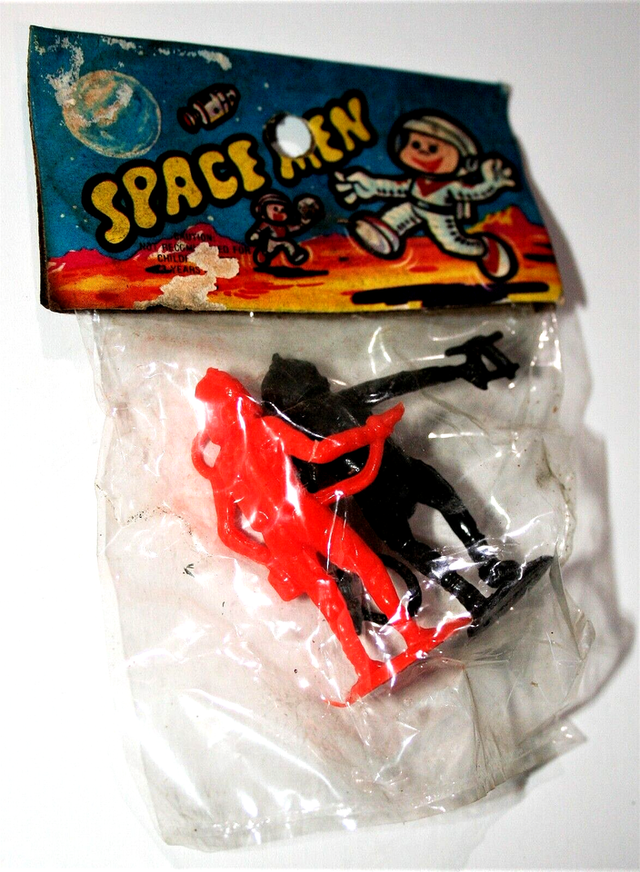 Dime Store Toy Plastic Space Men Astronaut Play Set 1970s NOS New MIB ...