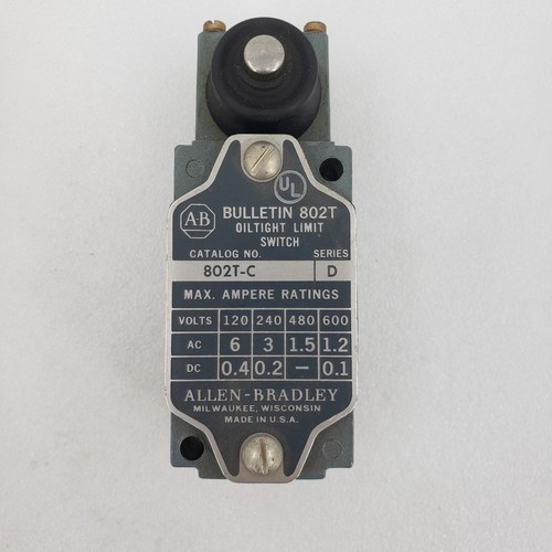 Allen Bradley Bulletin 802T-C Series D Oiltight Limit Switch | eBay