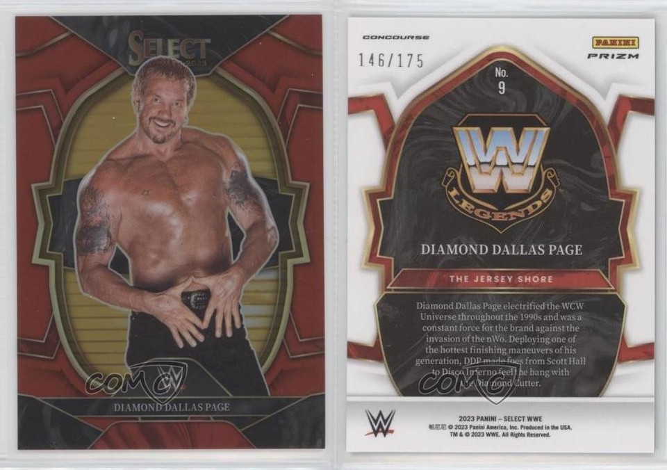 2023 Panini Select WWE Concourse Red Prizm /175 Diamond Dallas Page #9 ...