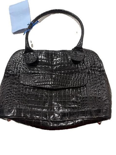 Stefano Bravo Patent Leather Handbag Purse Black Great Condition | eBay