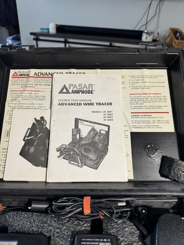 PASAR AMPROBE ADVANCED WIRE TRACER KIT TRANSDUCER T2200 TRANSMITTER ...