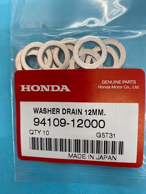 Genuine OEM Honda 94109-12000 Drain Washer - 10 PACK | eBay