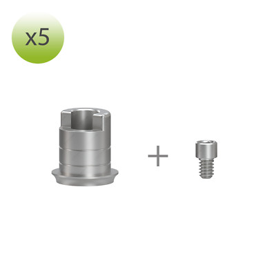 x 5 CAD/CAM Multi-unit Ti-Base Interface Abutment MegaGen ZrGen ...