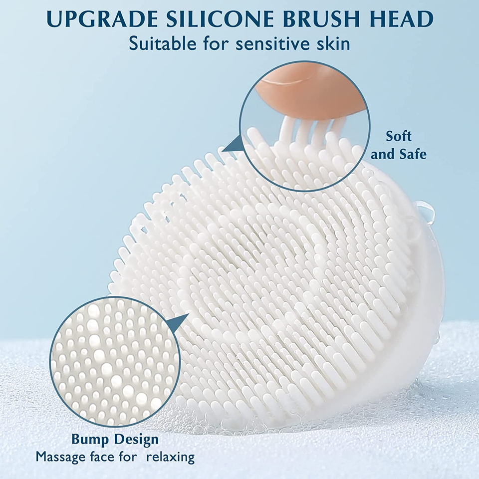 COSLUS Facial Cleansing Brush Silicone Face Scrubber: 2 in1 FBS-D ...